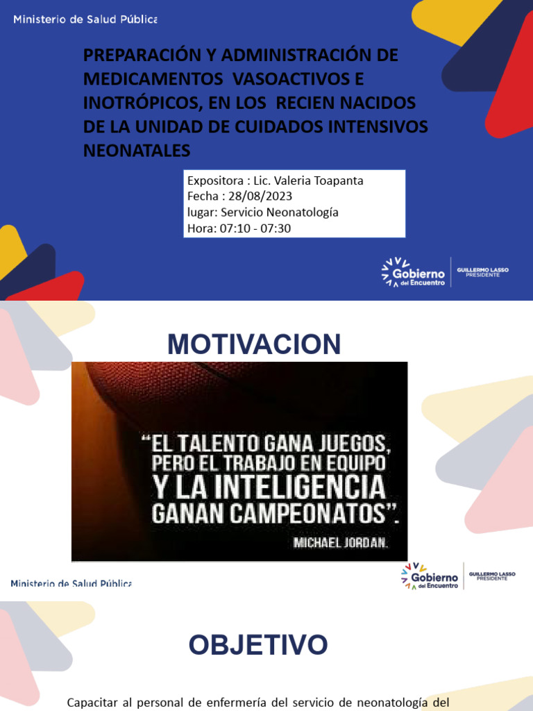 Expo Vasoactivos | PDF | Hipertensión | Especialidades Medicas