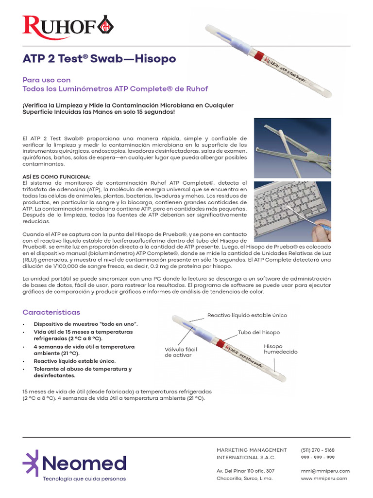FOLLETO_ ATP2 TEST SWAB - HISOPO_240220_171555 | PDF | Trifosfato de ...