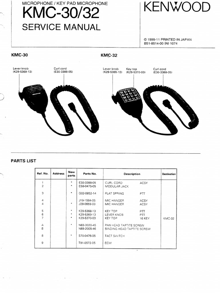 Kenwood KMC-30 KMC-32 Serv | PDF