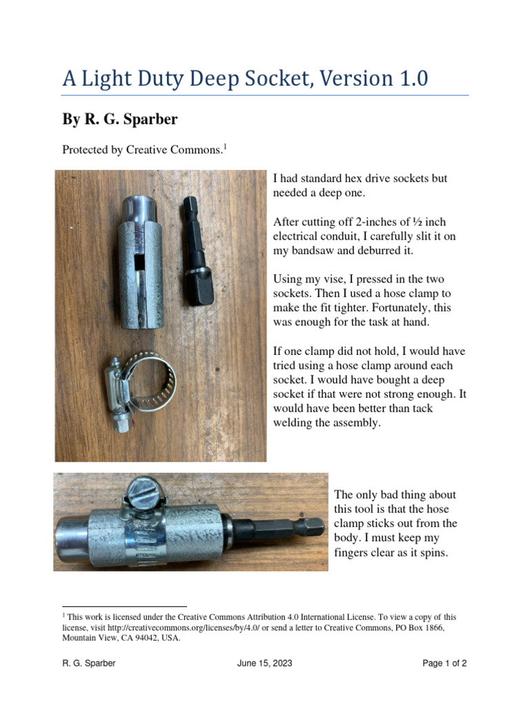 Deep Socket | PDF | Equipment | Mechanical Engineering