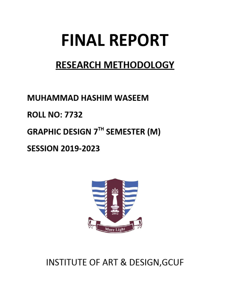Research Methodology Final Report 7732 | PDF | 3 D Computer Graphics ...
