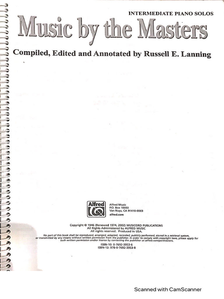 Music by the Masters | PDF