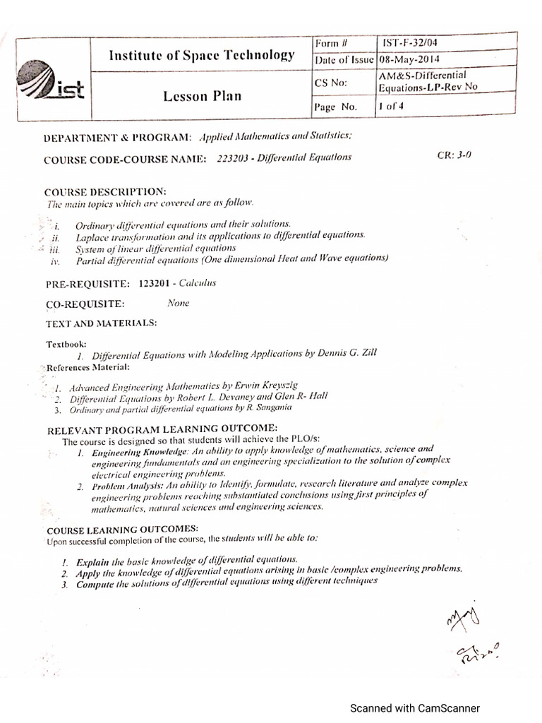 Diff Eqn File 01 | PDF