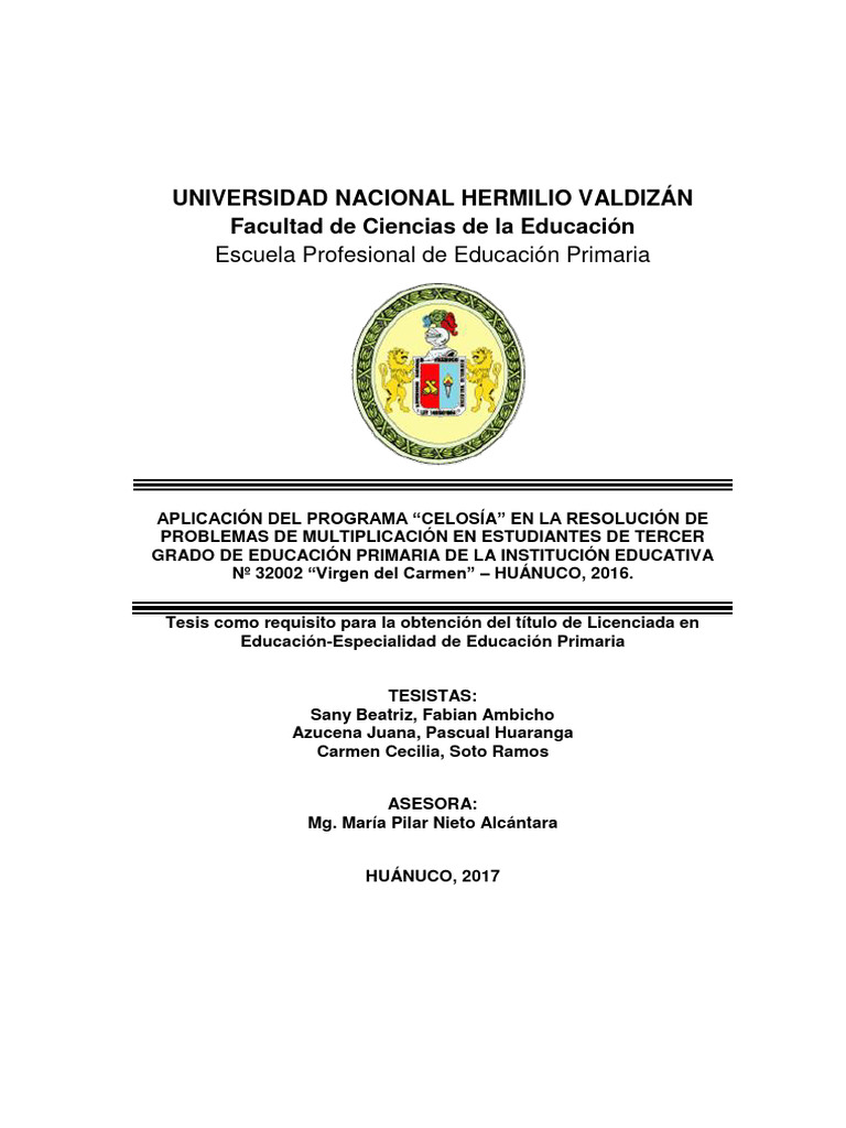 Tedp 00329 F11 | PDF | Enseñanza de matemática | Enseñando