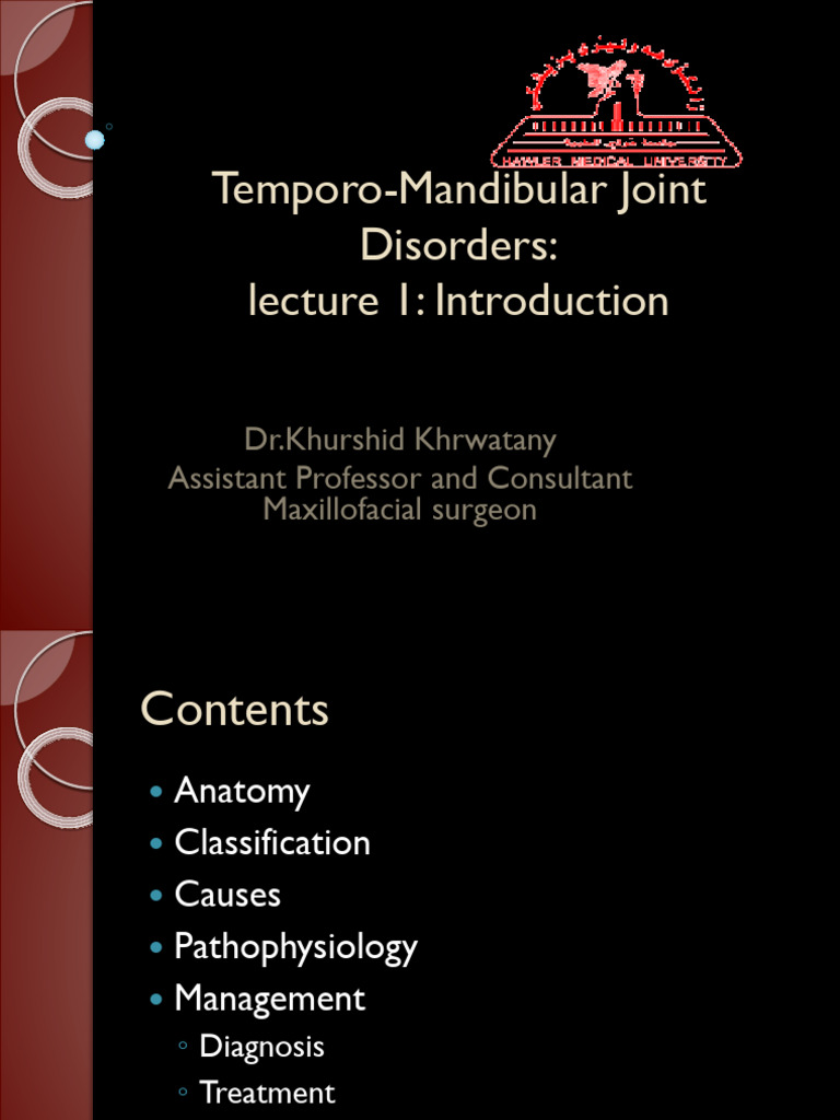 TMD 5th Year2 | PDF | Headache | Injury