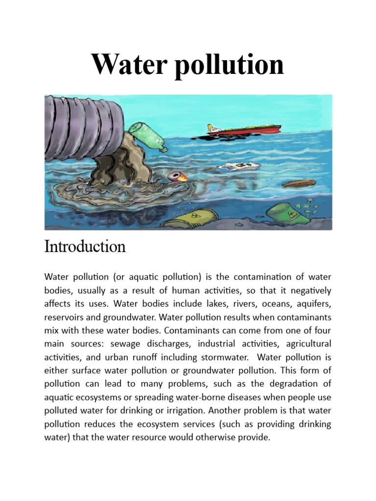 Seminar | PDF | Water Pollution | Pollution