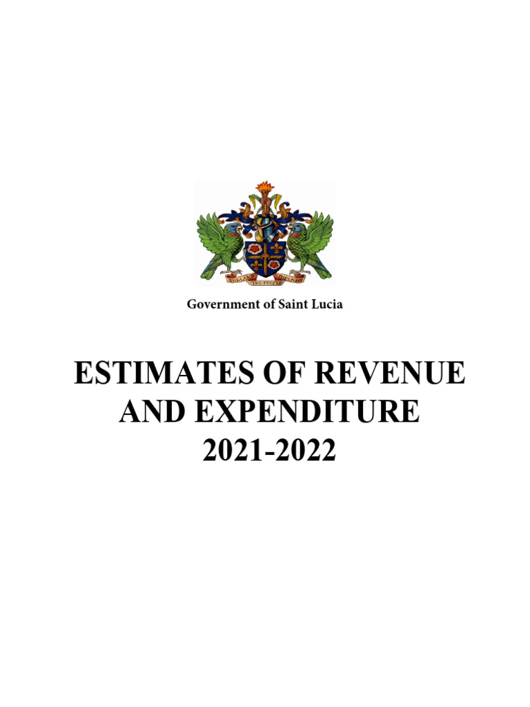 Soft Copy Draft Estimates 2021 2022 | PDF | Government Budget Balance ...