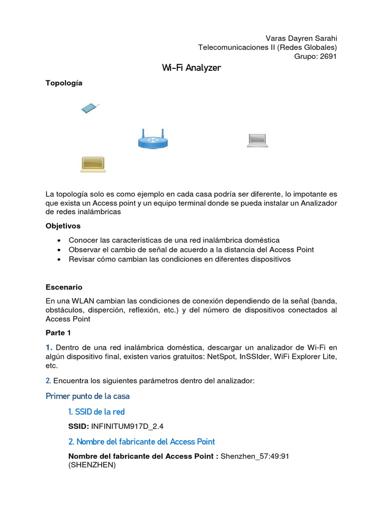 Análisis de una red WLAN | PDF | Ieee 802.11 | Wifi