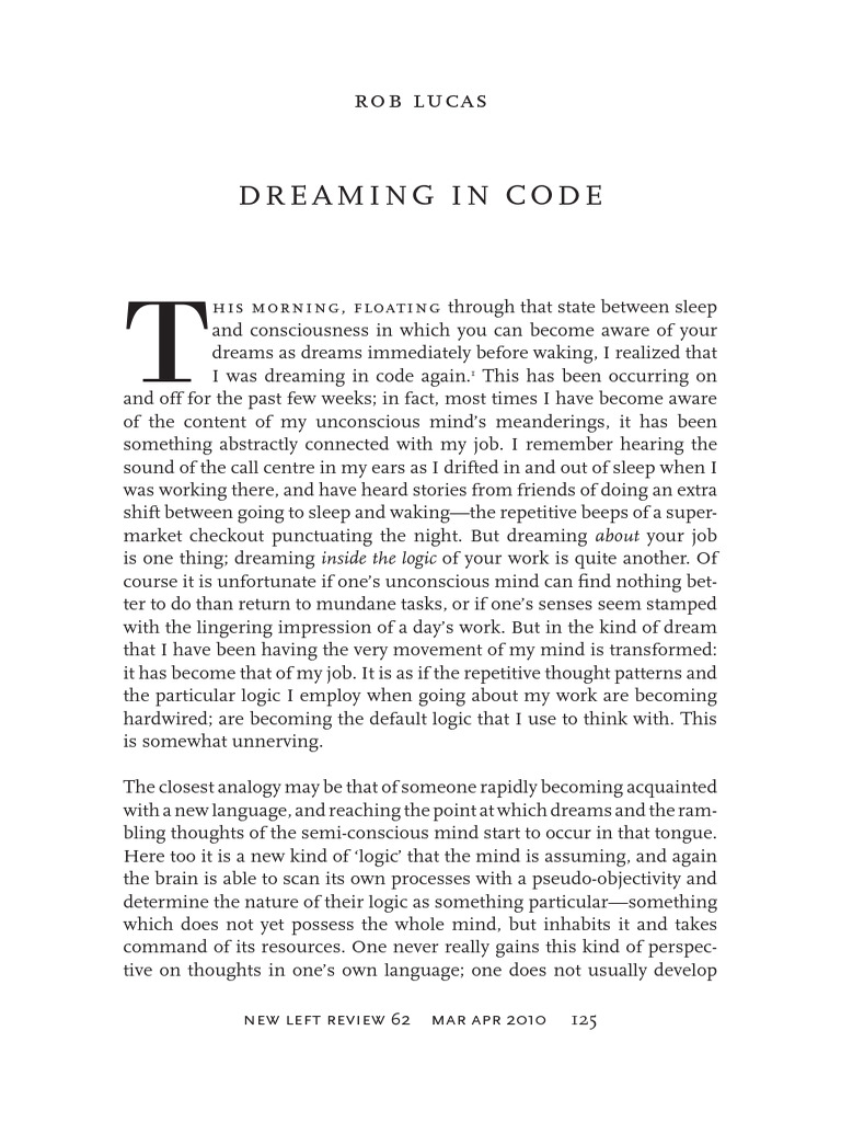 Dreaming_in_Code | PDF | Thought | World Wide Web