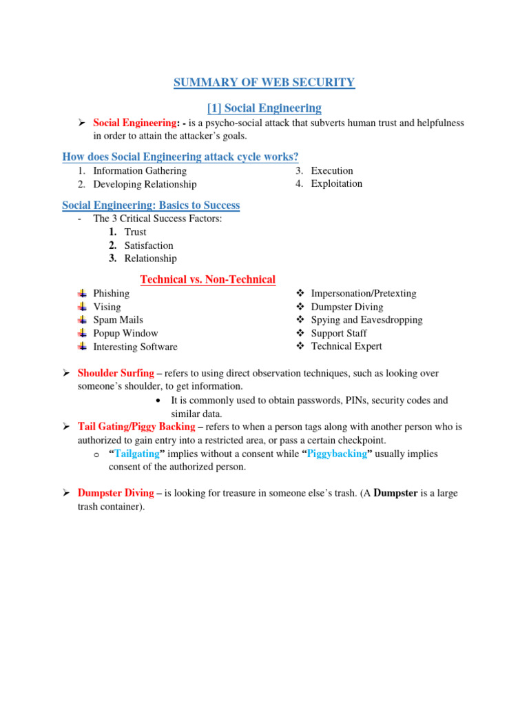 Summary Web Security | PDF | World Wide Web | Internet & Web