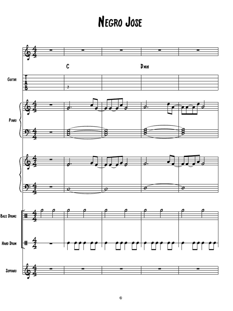 Candombe Orquestal Negro Jose | PDF