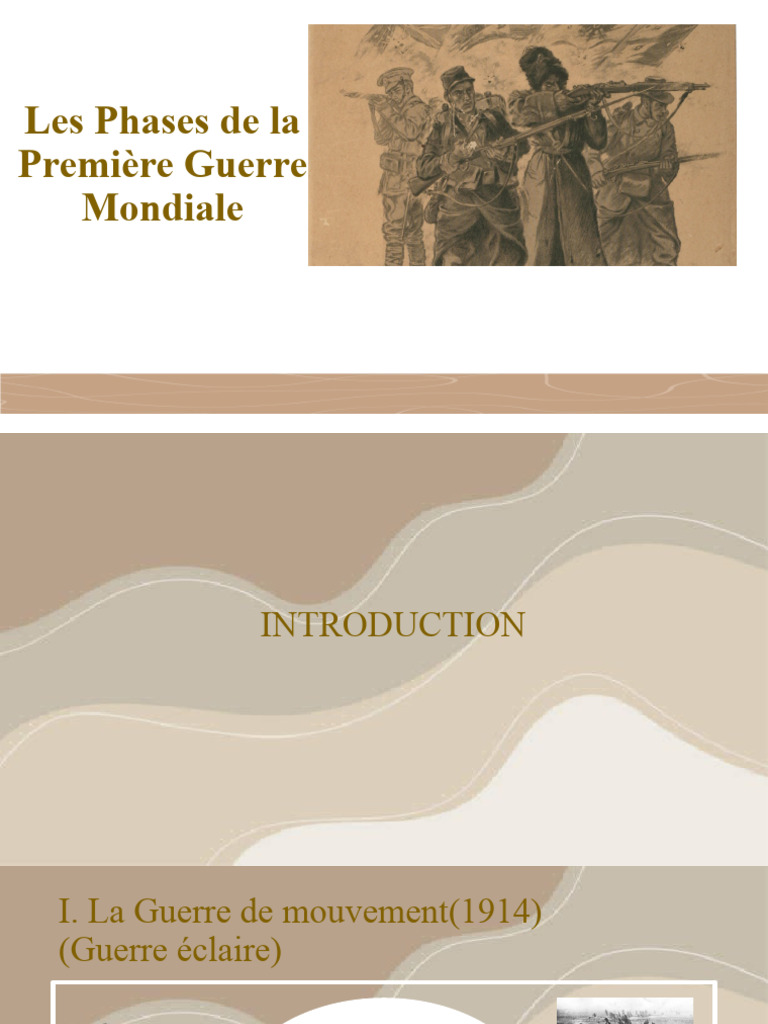 Phases de la Première Guerre Mondiale | PDF | Guerre de tranchées ...