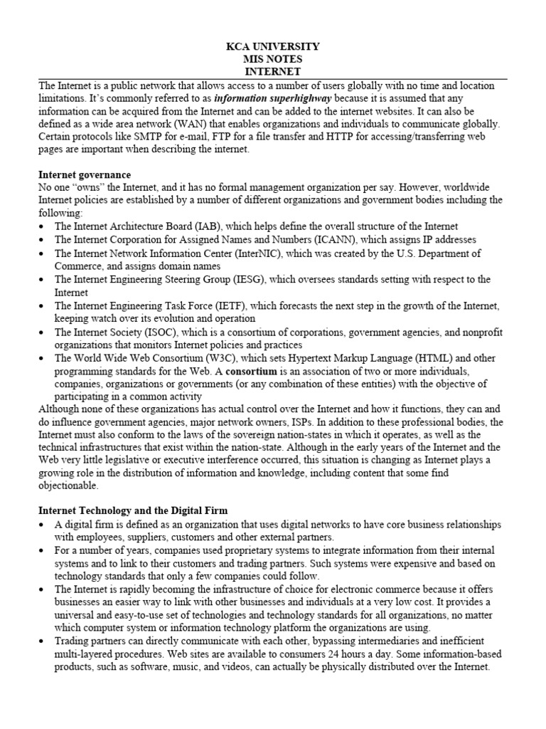 Topic 11 Internet & E-Commerce | PDF | Cloud Computing | World Wide Web