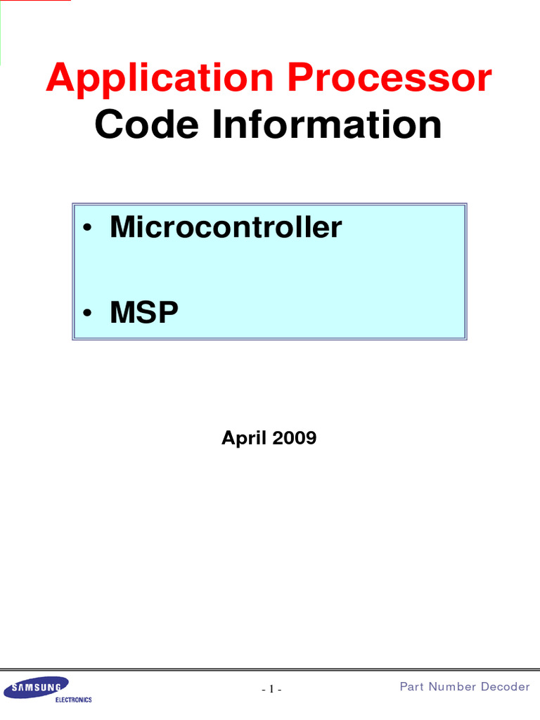 Kgd0h000dm-Application Processor | PDF | Microcontroller | Computer ...