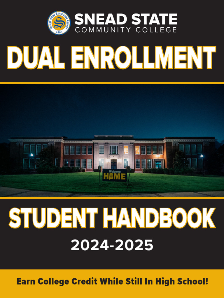 Snead State Dual Enrollment Handbook | PDF | Mental Health | Libraries