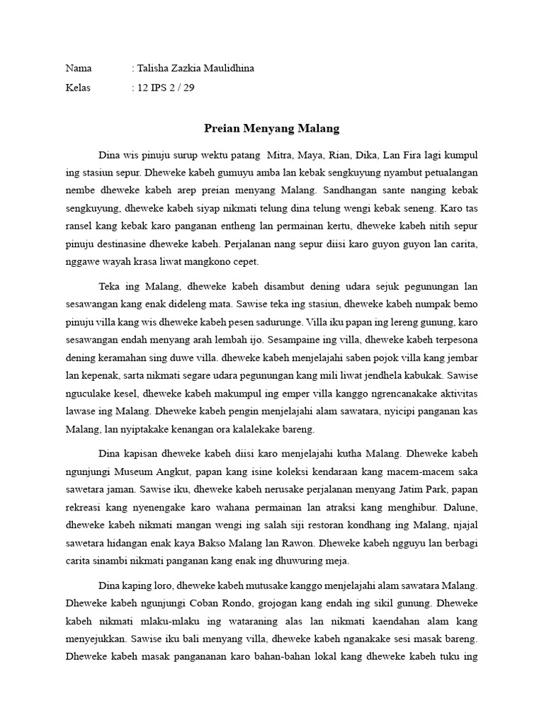 Uprak B Jawa 1 | PDF