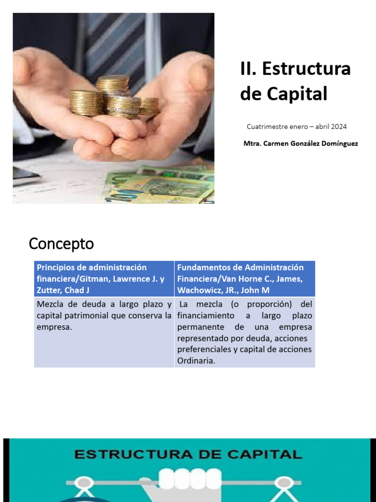 II_Estructura de Capital | PDF | Compartir (Finanzas) | Apalancamiento (Finanzas)