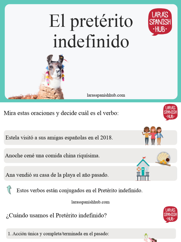 Presentacion-Preterito-indefinido | PDF