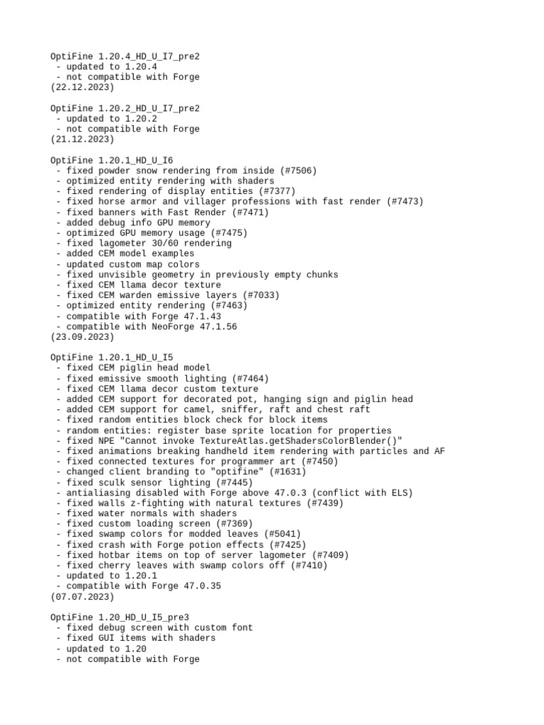 Change Log | PDF | Shader | Texture Mapping