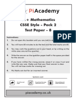 11 Plus GL Assessment Maths Question Booklet | PDF