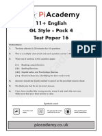 Bond 11 Plus English Test Answers | PDF