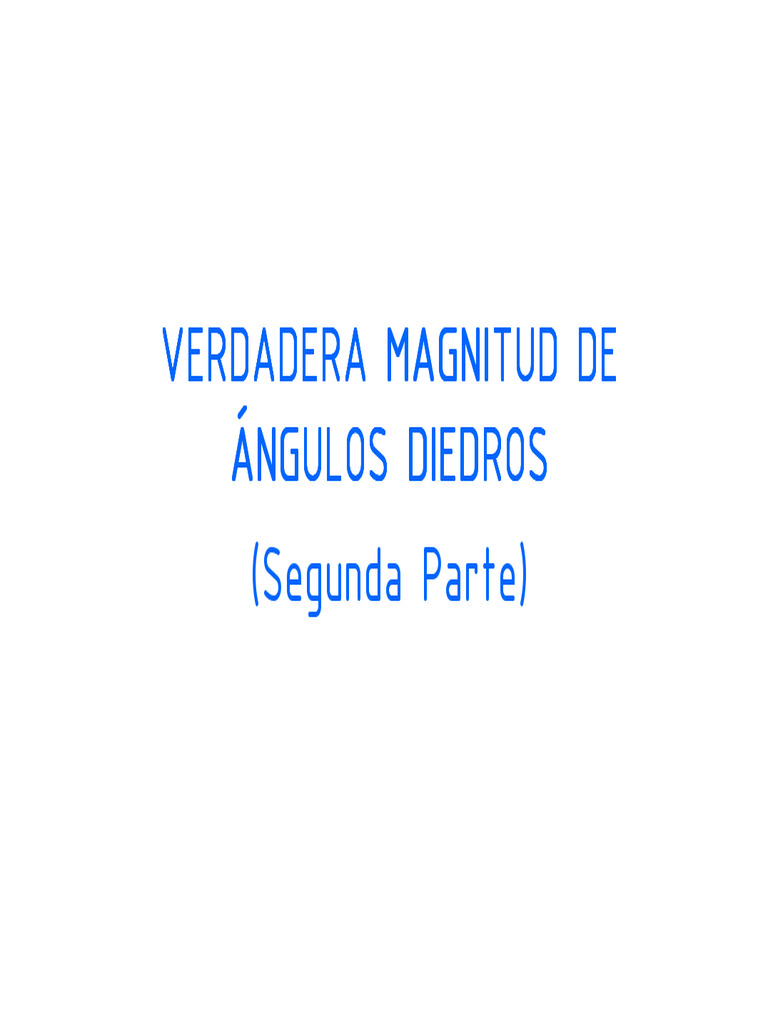 14-Vm de Angulos Diedros-2 Parte | PDF | Perpendicular | Línea (geometría)