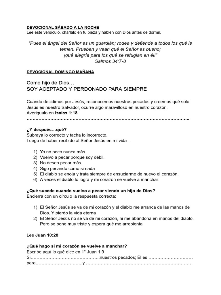 DEVOCIONALES | PDF | Jesús | Diablo