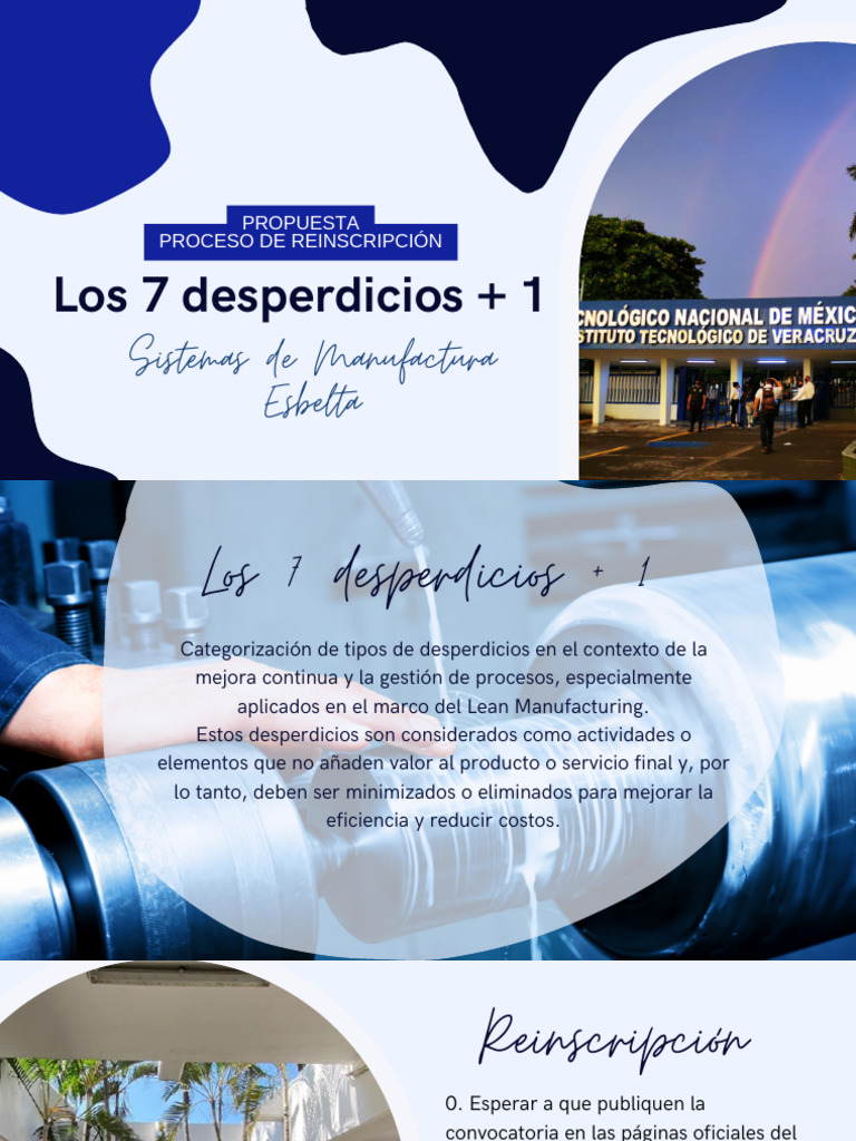 Los 7 Desperdicios + 1 | PDF | Lean Manufacturing | Economias