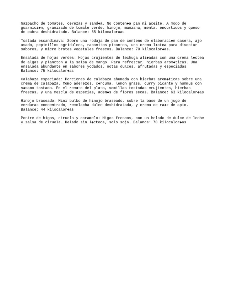 Menú Buchinger | PDF