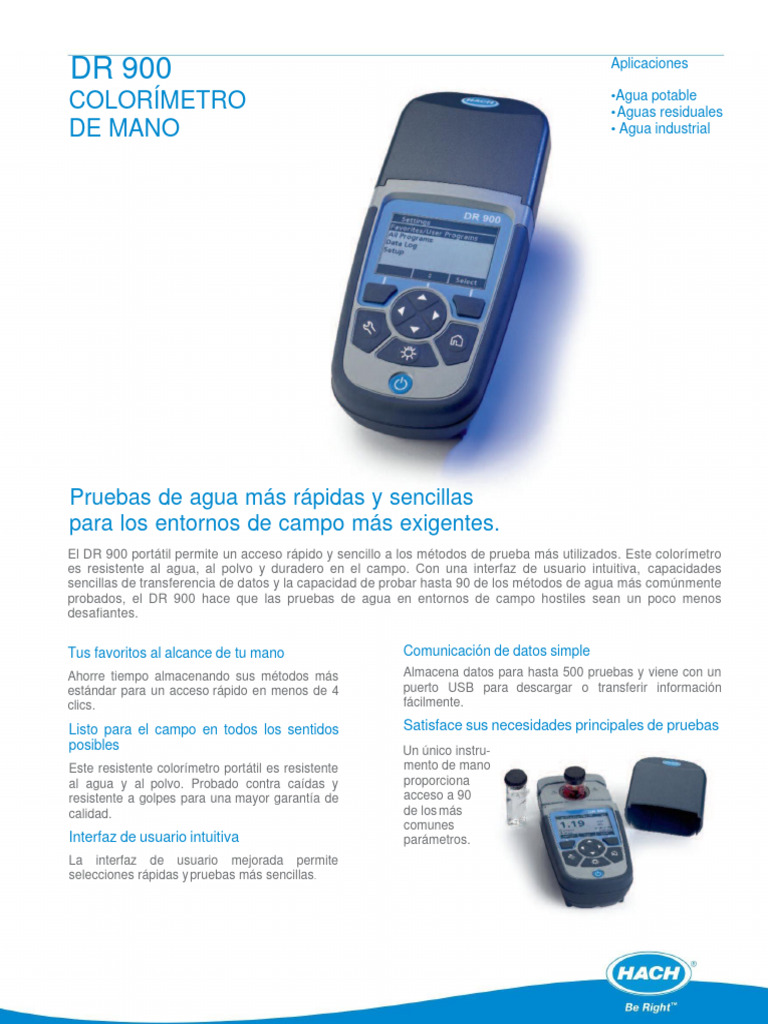 Colorímetro de Mano DR 900 | PDF | Diodo emisor de luz