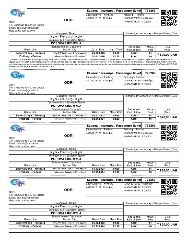 Bilet Germany Mamulia_1 | PDF