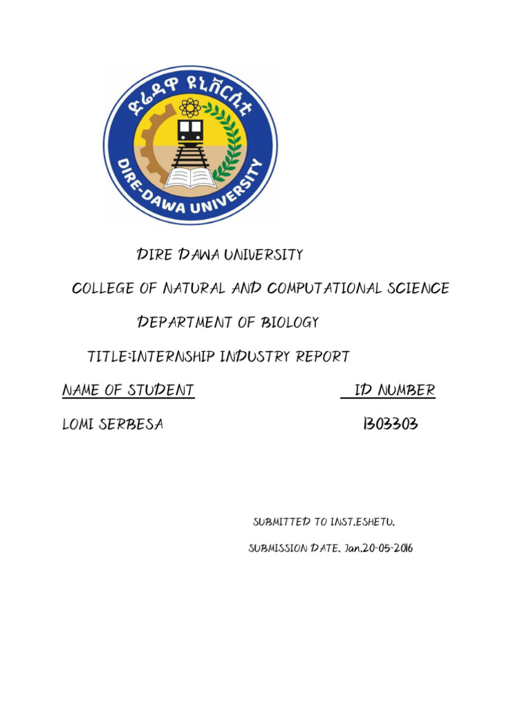 Lomi Internship Report | PDF | Water Purification | Agar