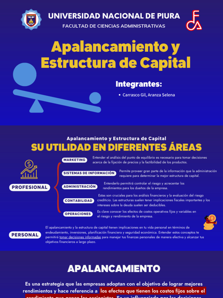 Apalancamiento y Estructura de Capital | PDF | Apalancamiento (Finanzas) | Business