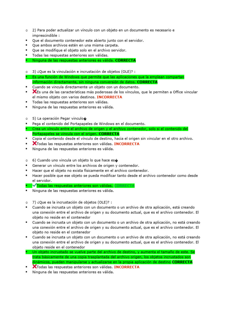 Preguntas Integración | PDF | Archivo de computadora | Microsoft Excel