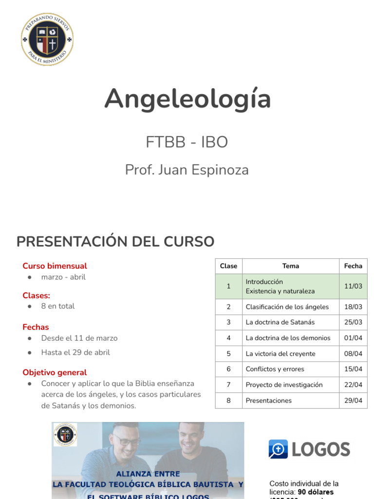[01] Angeleología_IBO_2024 | PDF | Demonios | Satán