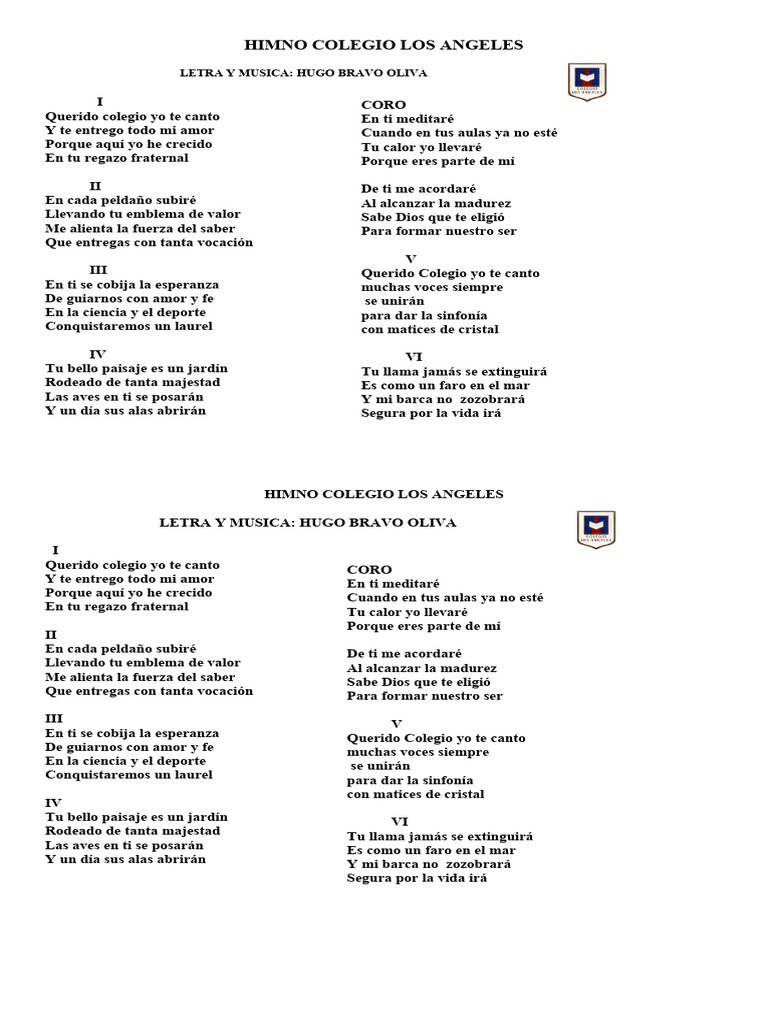 Himno del colegio | PDF