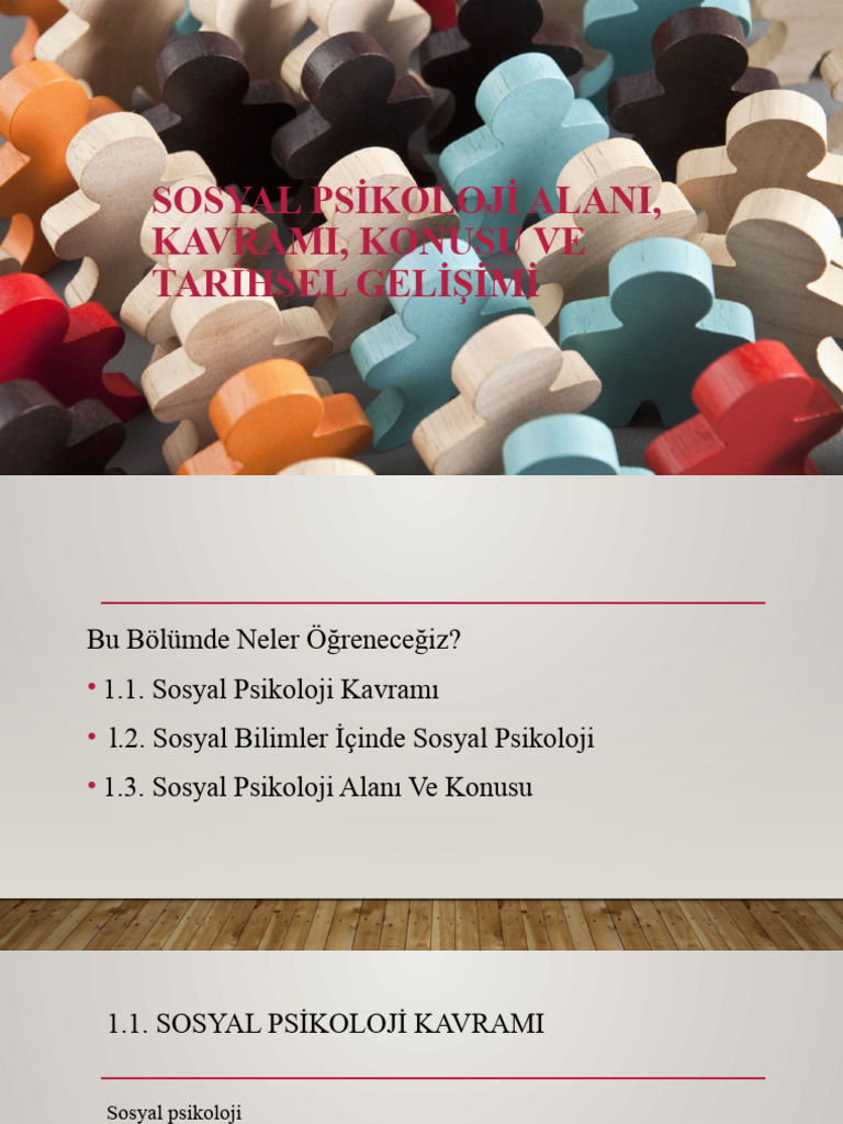 Sosyal Psk. 1. Bölüm (Slayt) | PDF