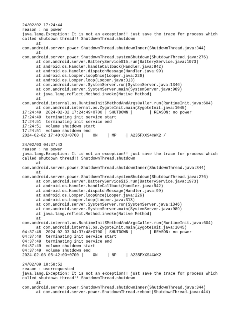 Power Off Reset Reason Backup | PDF | Java (Programming Language) | Computing Platforms