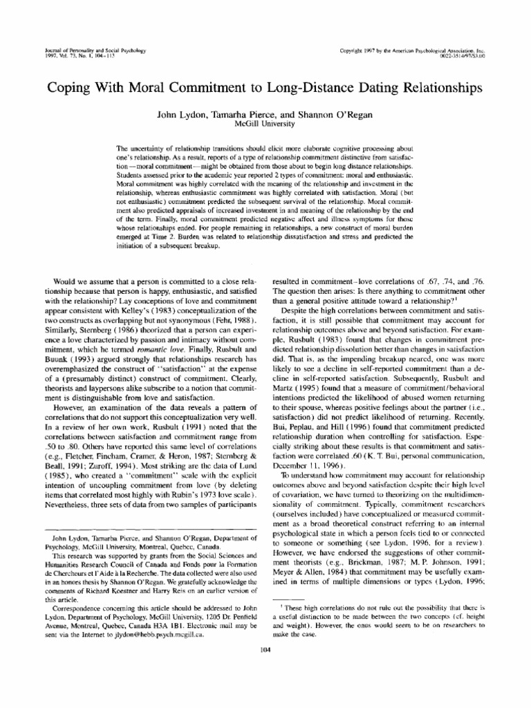 Long Distance Relationship Instructions | PDF | Correlation And ...