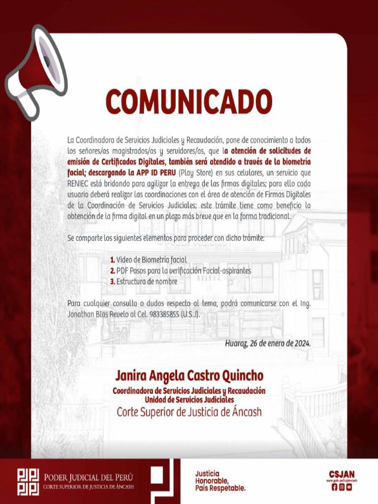 Comunicados - Csjan-Usj | PDF