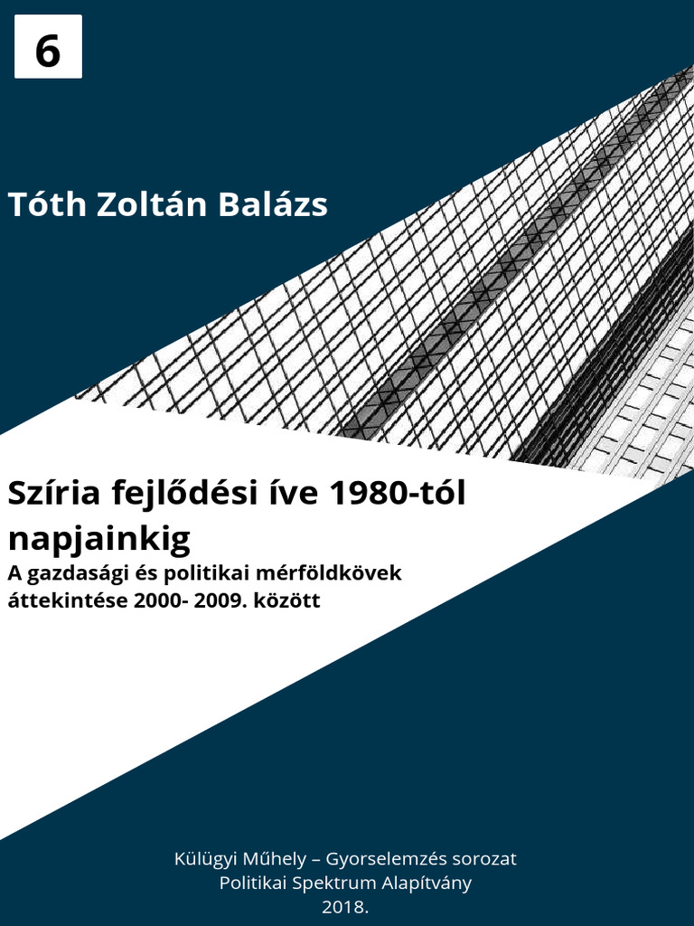 Tóth Zoltán Balázs - Szíria Fejlődési Íve 1980-Tól Napjainkig - 2018 | PDF