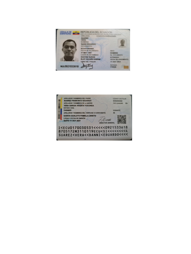 Copia Cedula Danny | PDF