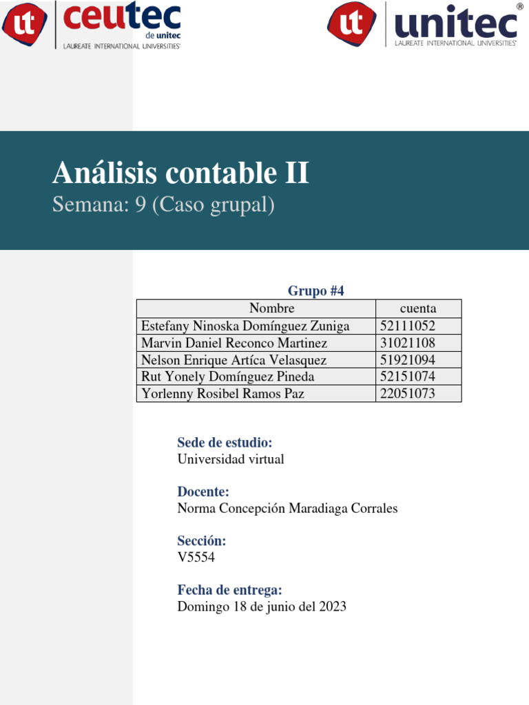Annotated-Tarea 209.2 Caso 20grupal An C3 A1lisis 20contable 20II | PDF ...