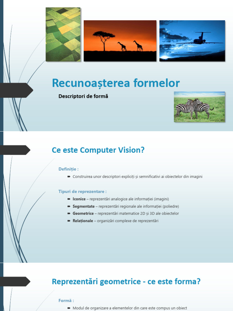 Curs 2 - Descriptori de Forma | PDF