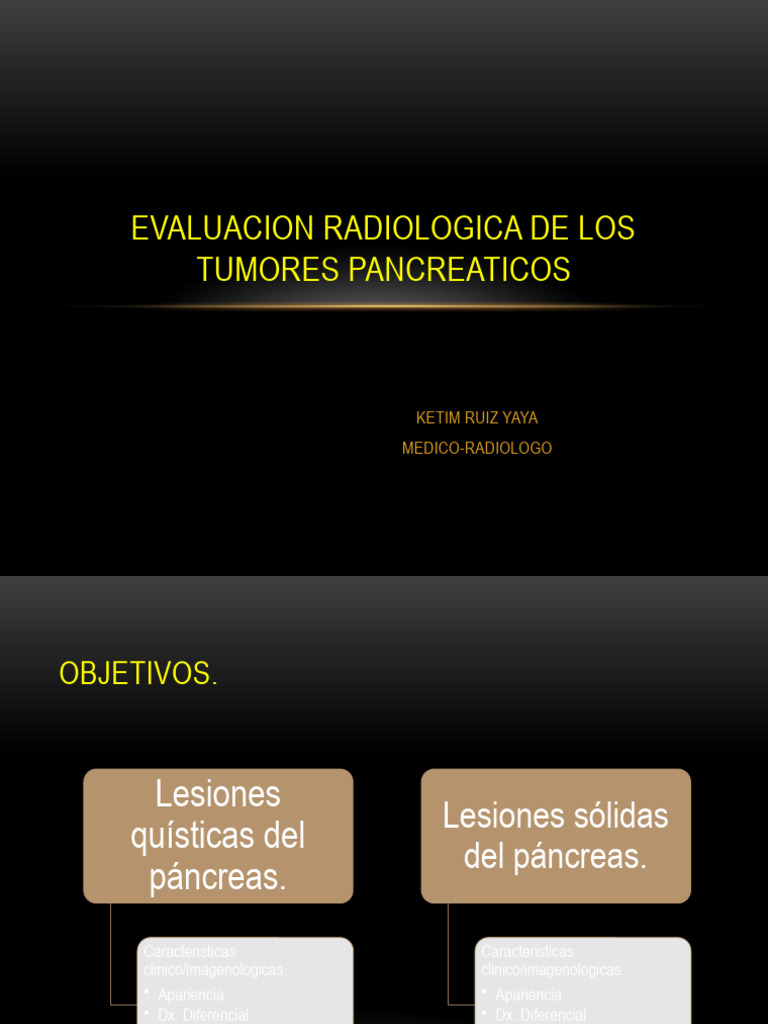 Tumores de Pancreas | PDF | Cáncer de páncreas | Especialidades Medicas