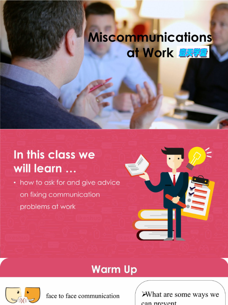 Miscommunications at Work | PDF