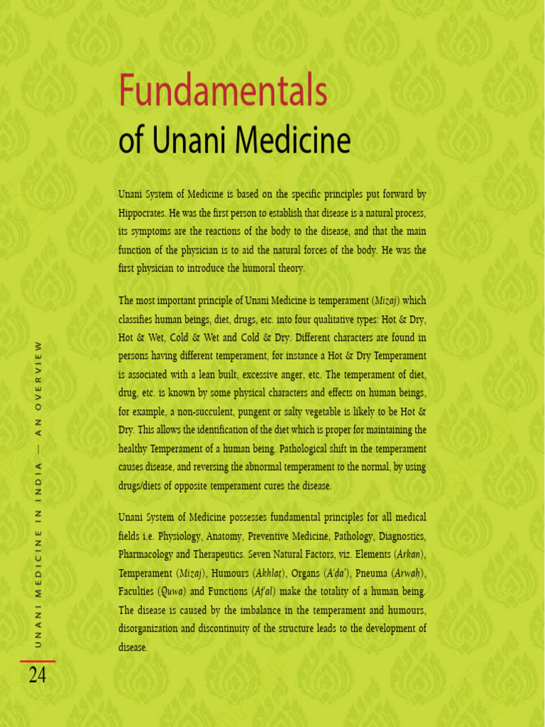Fundamentals of Unani Medicine 637339132286554782 | PDF | Medicine ...