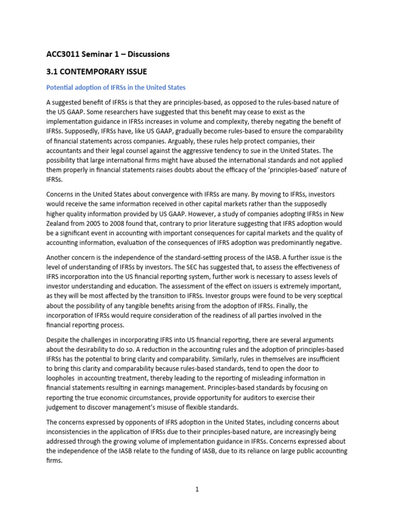 Tut 1 Conceptual Framework Pdf International Financial Reporting