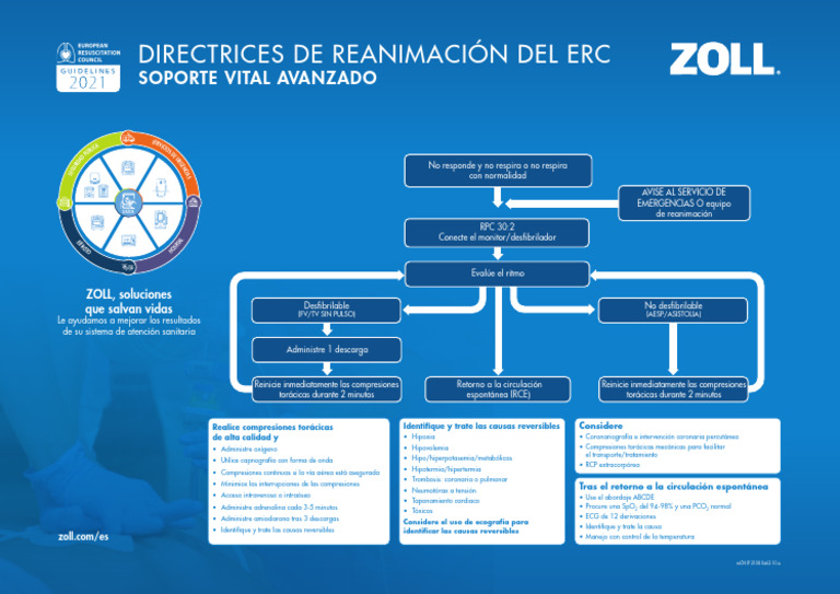 ERC_Guidelines_Poster_ALS_ES-10 | PDF | Reanimación cardiopulmonar ...
