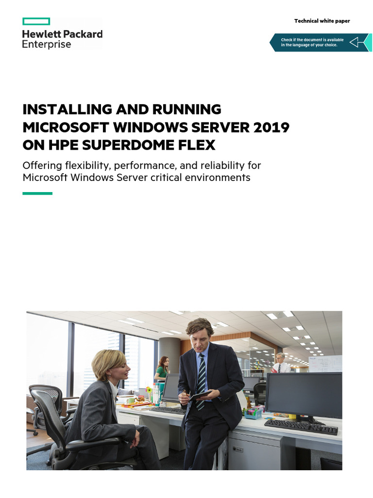 Installing Windows 2019 On HPE Superdome Flex | PDF | Booting ...